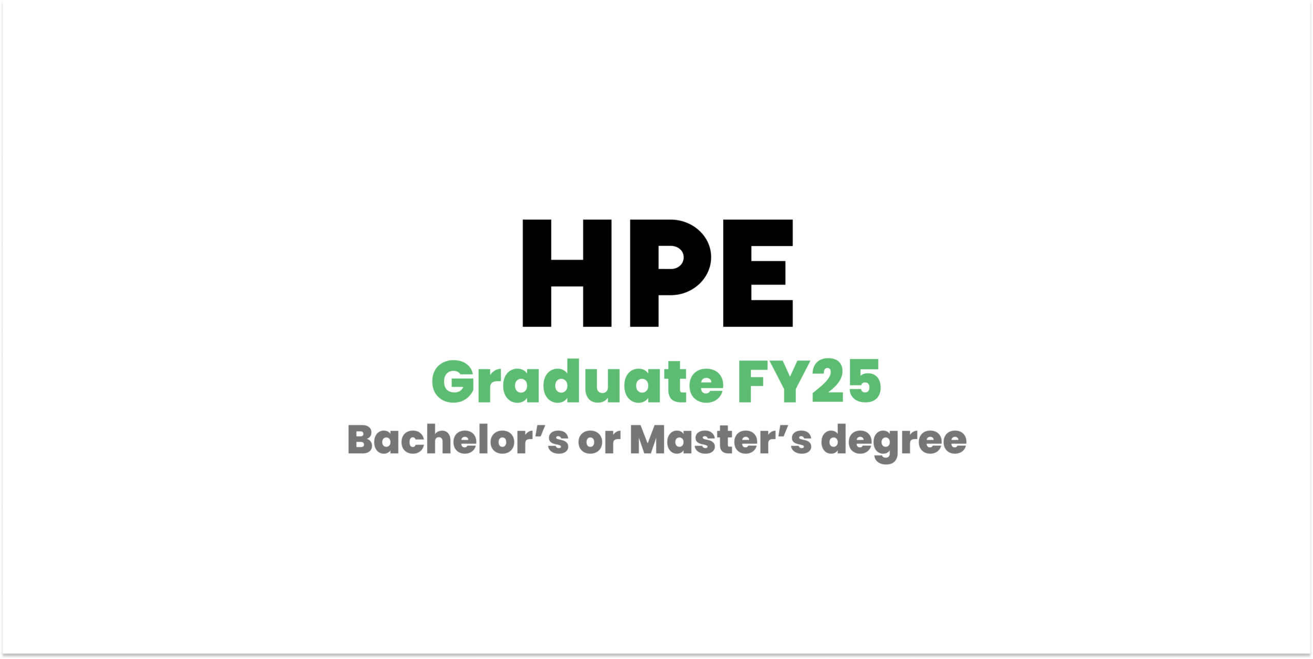 HPE Hiring Graduate 2025 - HIRING HUSTLE HPE Hiring Graduate 2025 - HIRING HUSTLE
