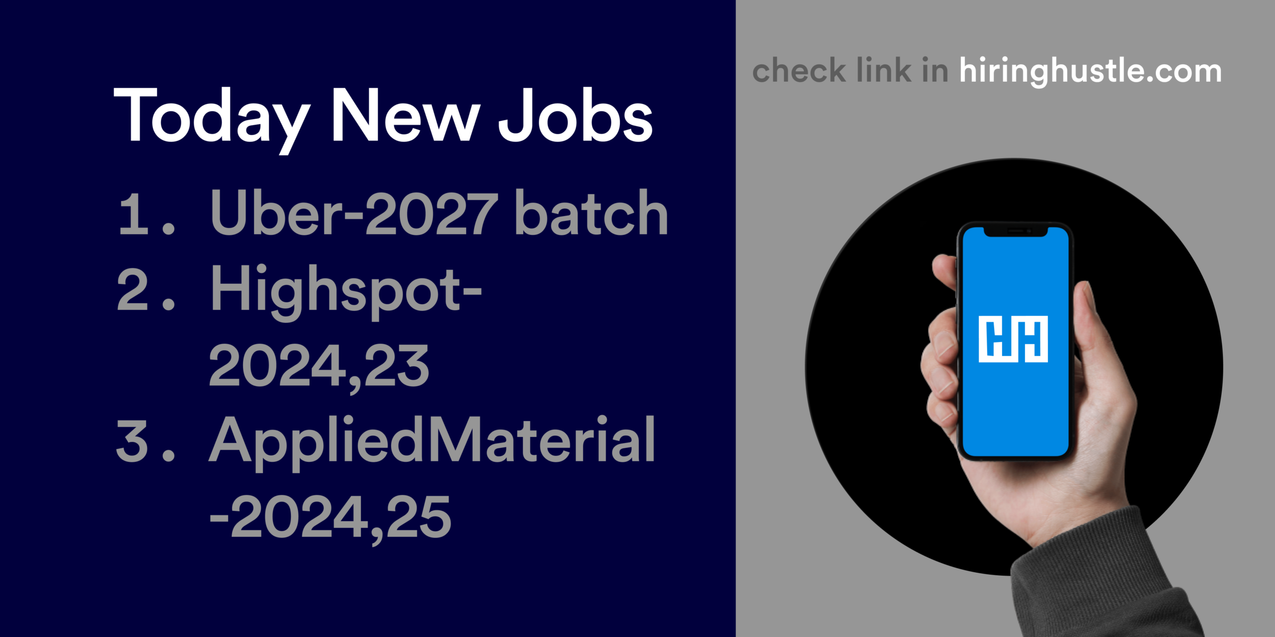Uber-AppliedMaterial-Highspot Hiring for freshers - HIRING HUSTLE Uber-AppliedMaterial-Highspot Hiring for freshers - HIRING HUSTLE